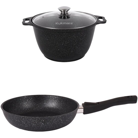 Набор посуды Kukmara Темный мрамор (нкп06мт)