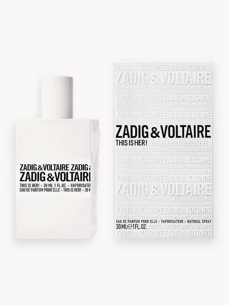 Женская парфюмерная вода Zadig & Voltaire This is Her, 30мл .