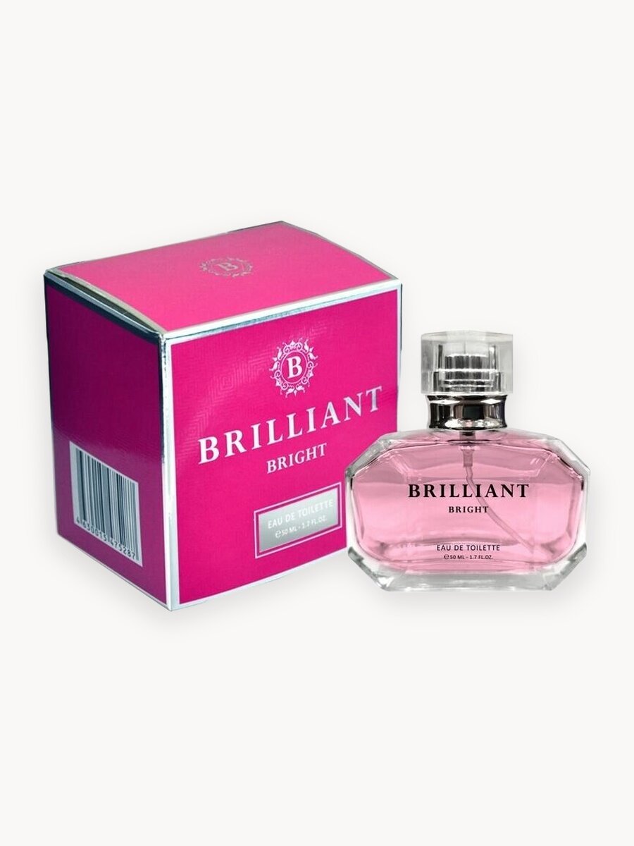Туалетная вода женская Brilliant Bright 50 мл, цветочно-цитрусовый, юзу гранат лотос пион, духи женские