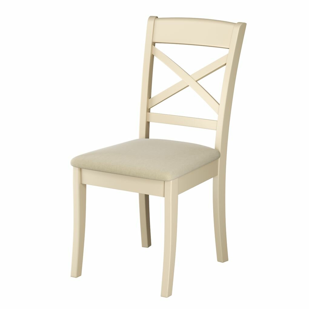 Стул деревянный бетти для кухни, столовой, гостиной, эмаль слоновая кость, светло-бежевый