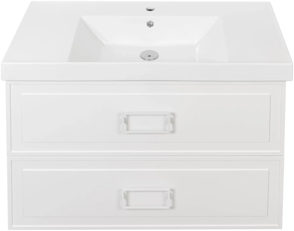 Тумба белый матовый 97,6 см La Fenice Cubo Twin FNC-01-CUB-B-100-2