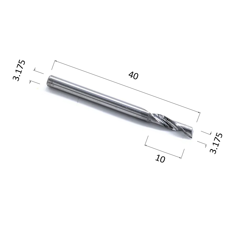 Фреза DJTOL ACL1LX3.10 cпиральная однозаходная (по алюминию)