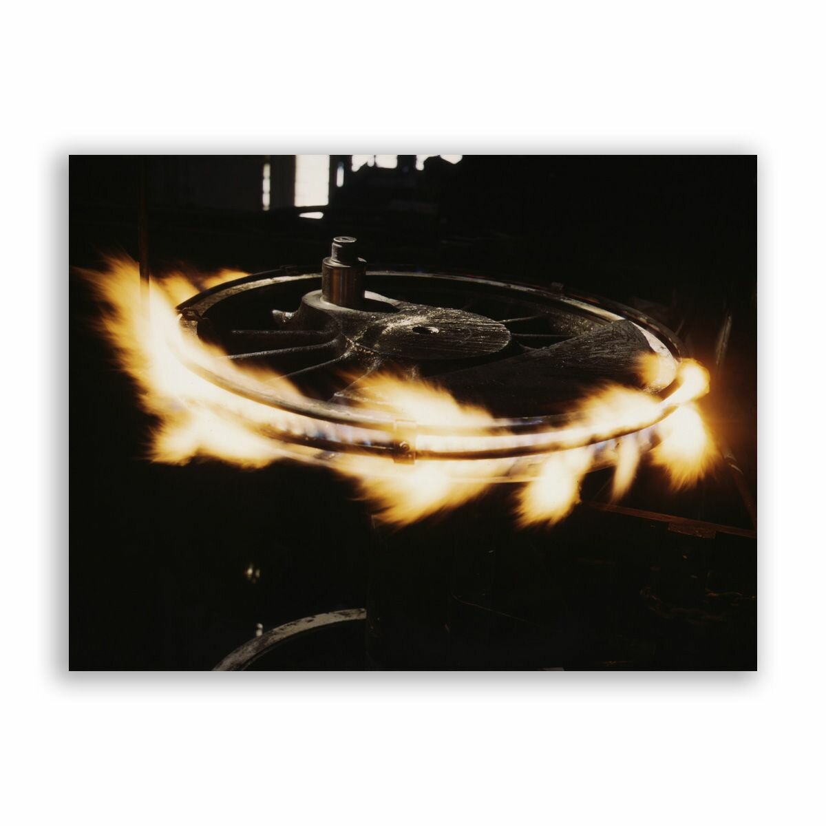 Постер, плакат на бумаге / Металлургические цеха 40-х годов / Размер 60 x 80 см