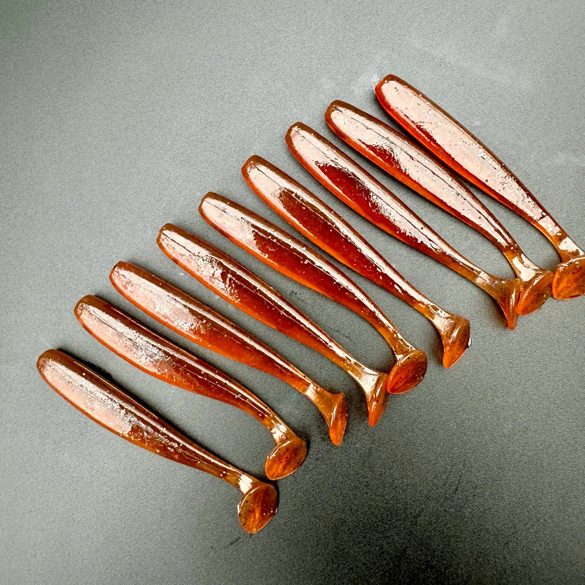 Силиконовая приманка виброхвост 6 штук Мягкая приманка для рыбалки 4" Япония на окуня; судака; щуку