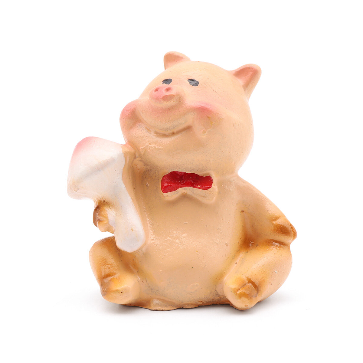 Миниатюрная фигурка животного 'Свинка с грибом', 3,5*2 см, Astra&Craft