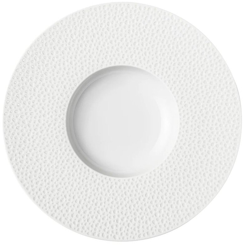 Тарелка для пасты Degrenne Perles de Rosee Blanches Assiette gourmet grand bassin 233926