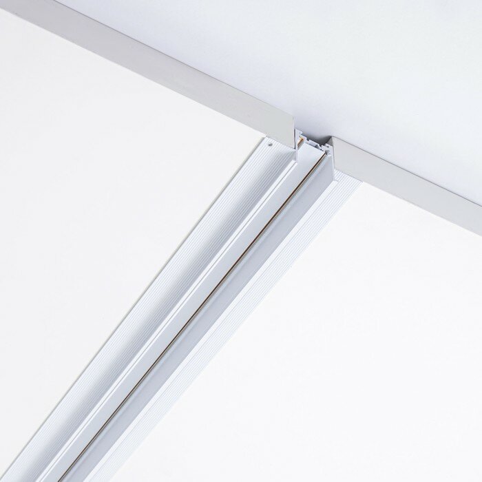 Шинопровод встраиваемый магнитный трековый ULTRA «Слим-100», 2-жильный, белый, 100 см