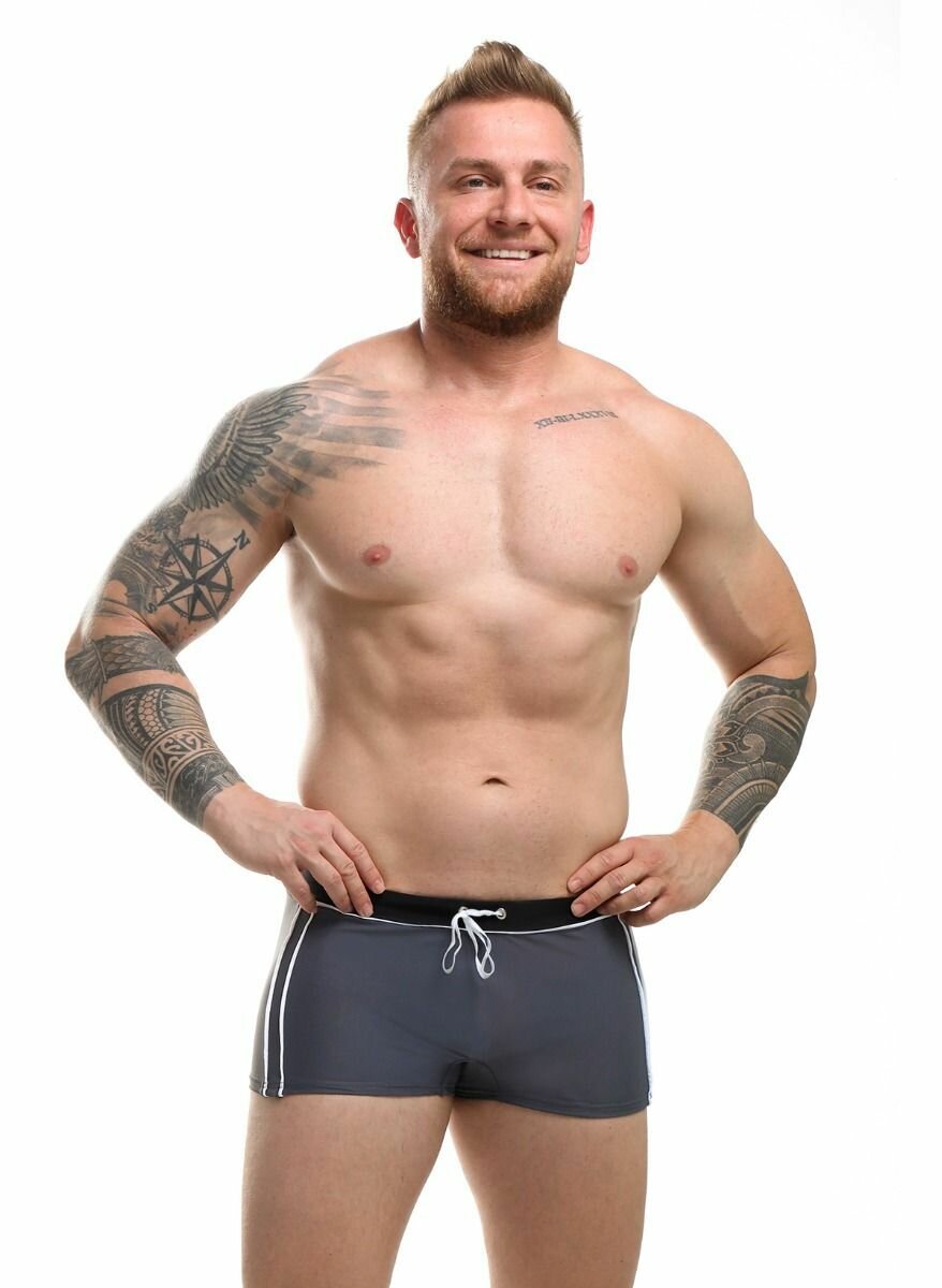 Бордшорты Пляжные боксеры с контрастными полосками по бокам