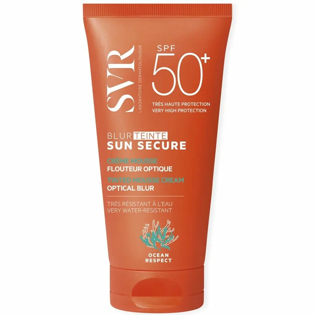 Тонирующий крем-мусс SVR эффект фотошопа с SPF 50+ выравнивающий светлый 50 мл