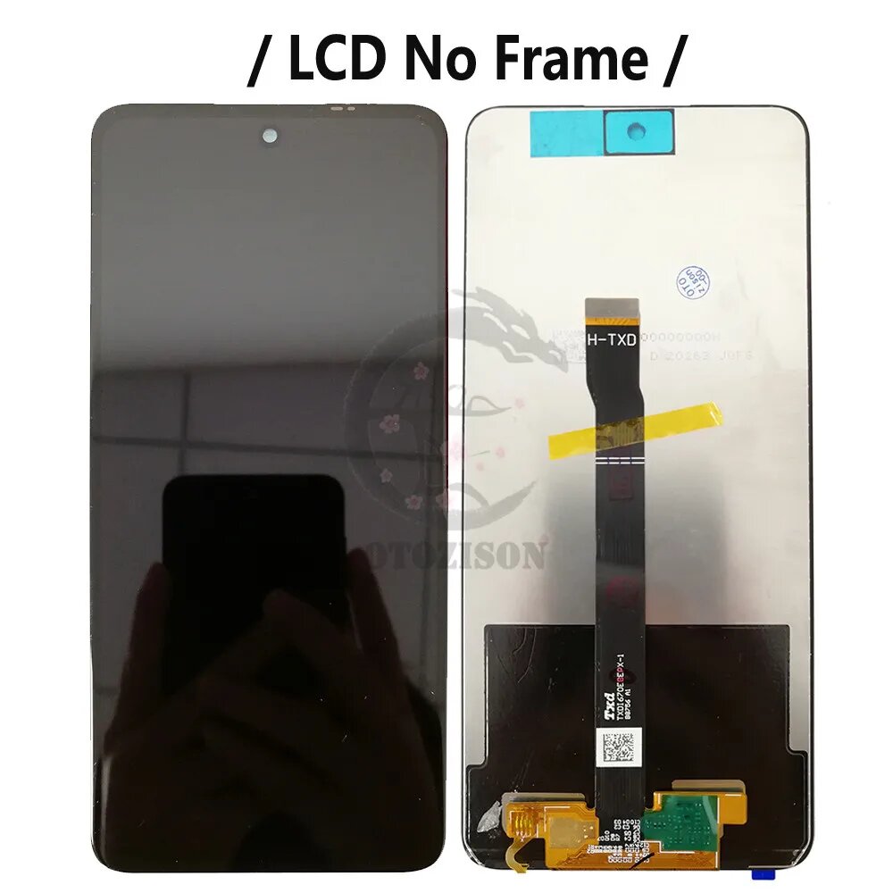 DNN-LX9 ЖК-дисплей с рамкой для Honor 10X Lite, ЖК-экран, сенсорный дигитайзер в сборе, Honor10X lite, замена ЖК-дисплея 6,67 дюйма No Frame Black