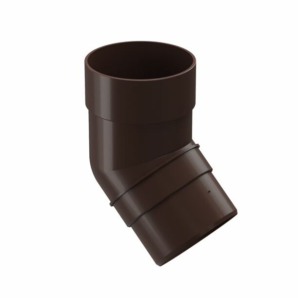 Колено 45 для водосточной системы Docke PREMIUM, ПВХ, шоколад, 4 шт
