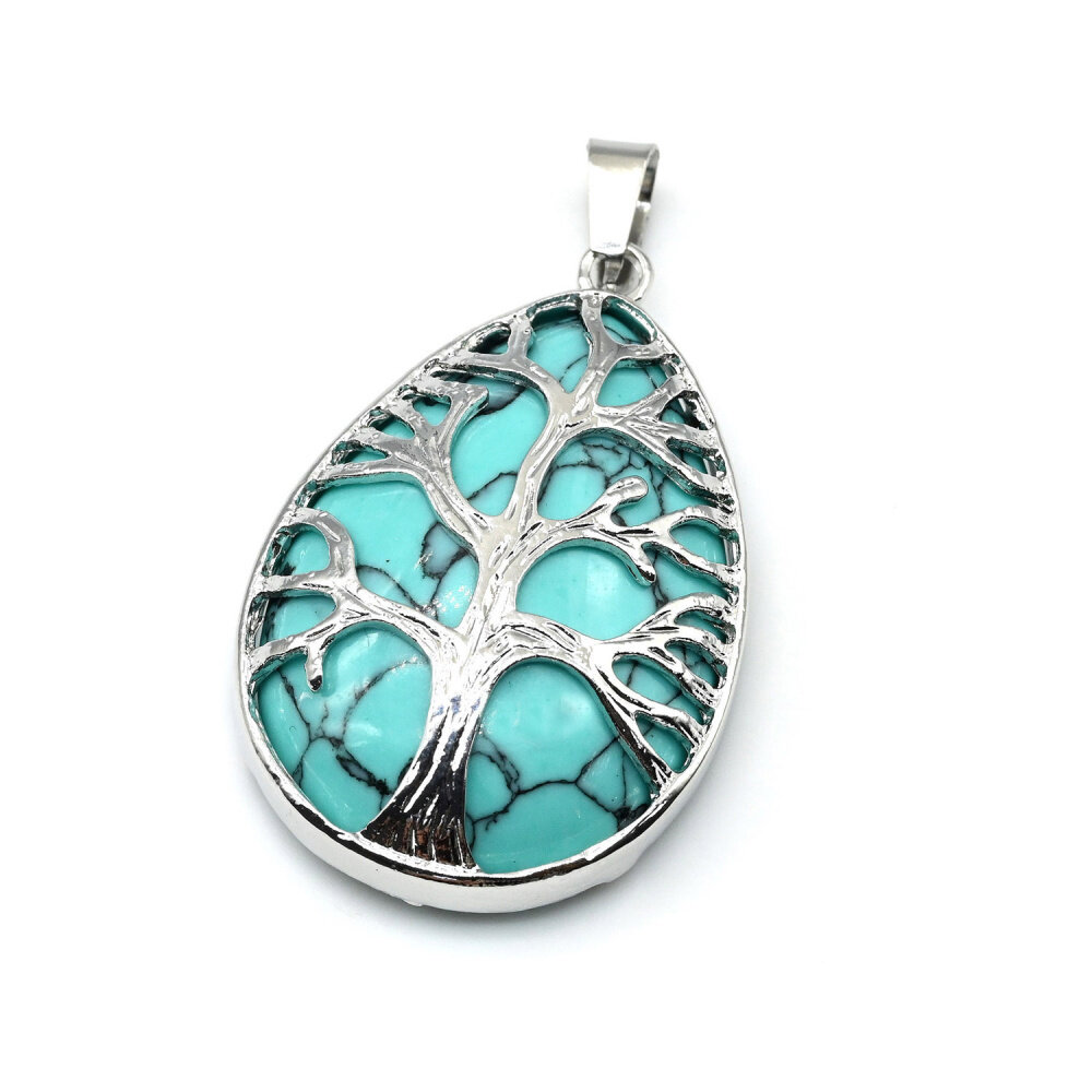 Подвеска, бирюза синтетическая