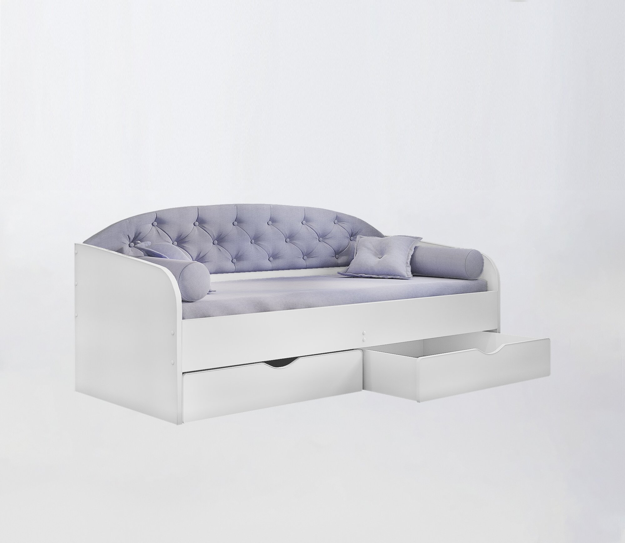 Matrix декоративный чехол на матрас на резинке 80 х 190см, цвет сиреневый