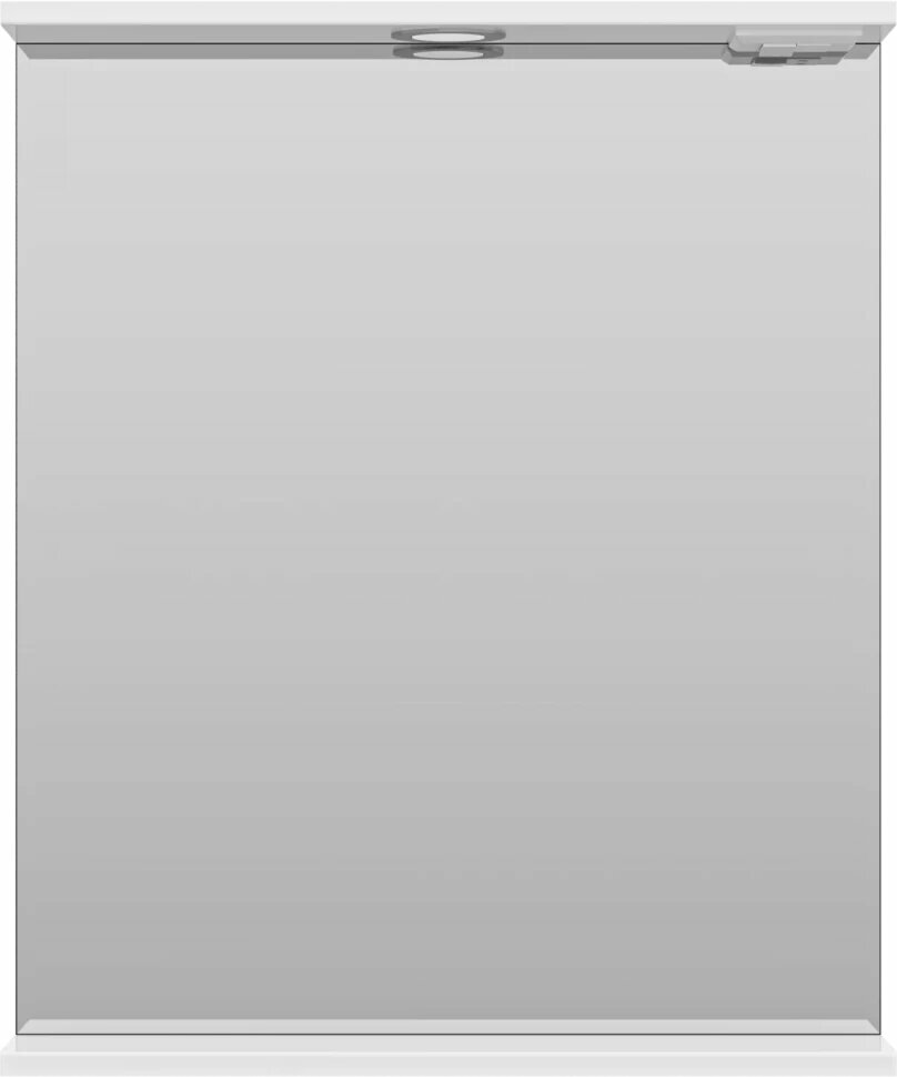 Зеркало Misty Енисей Э-Ени02060-011 60x72 см, с подсветкой, выключателем, белый глянец/белый матовый