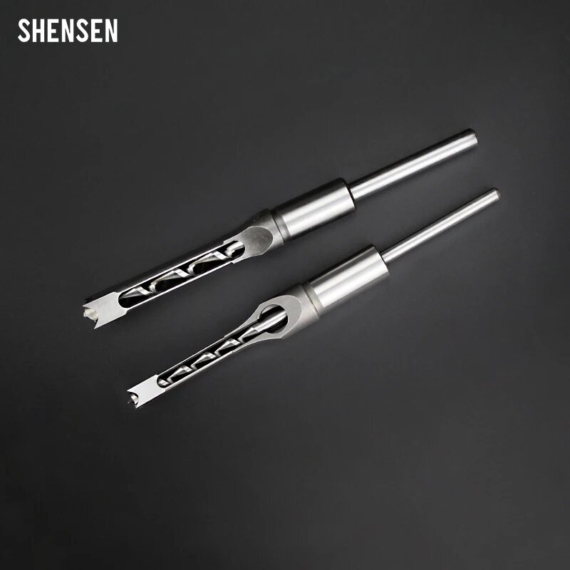 Сверла спиральные из быстрорежущей стали для квадратных отверстий, шнековое долото для резки, удлиненная пила для деревообрабатывающих инструментов, 6-25 мм, 1 шт.