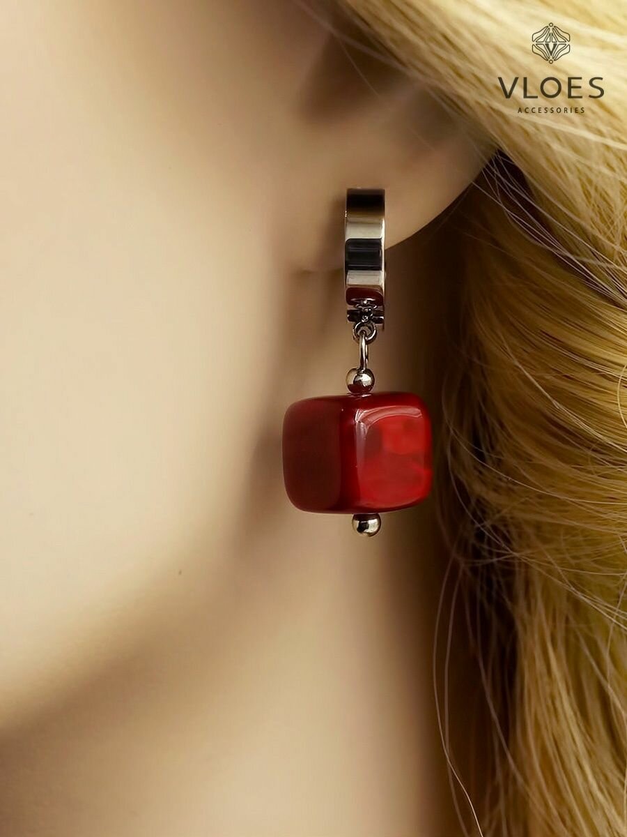 Серьги, муранское стекло, стекло