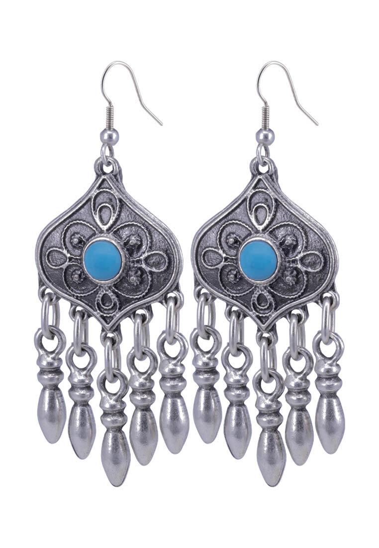 Серьги с подвесками, пластик