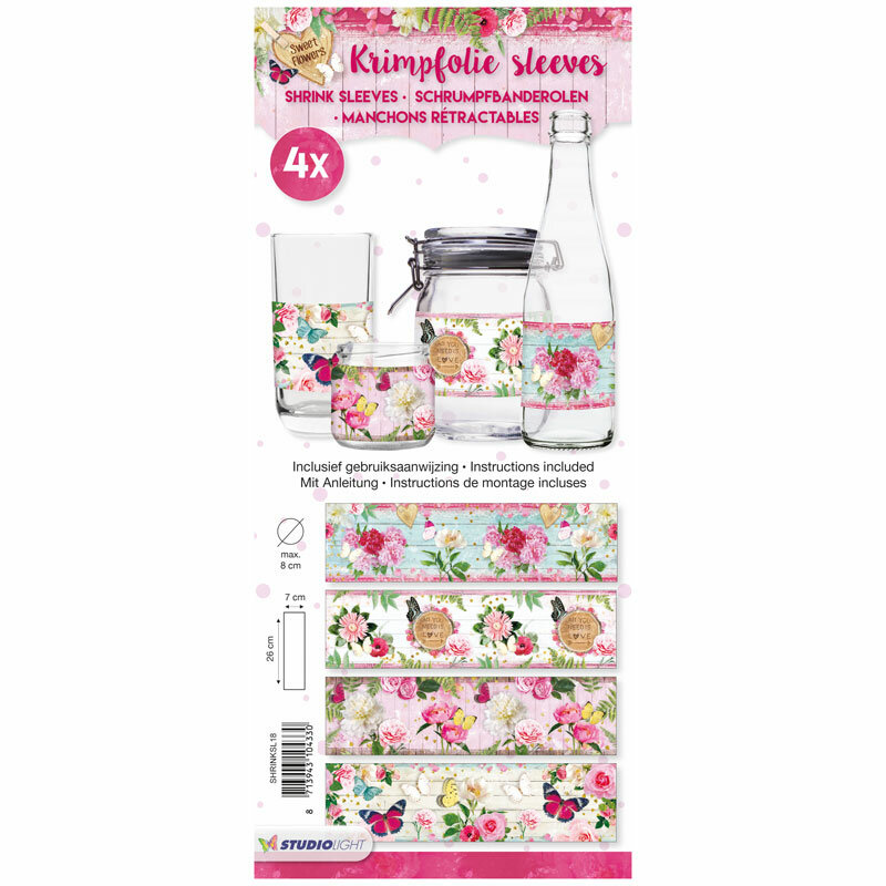 Термоусадочная пленка Sweet Flowers 26 x 7 см до 8 см EFCO 1533518