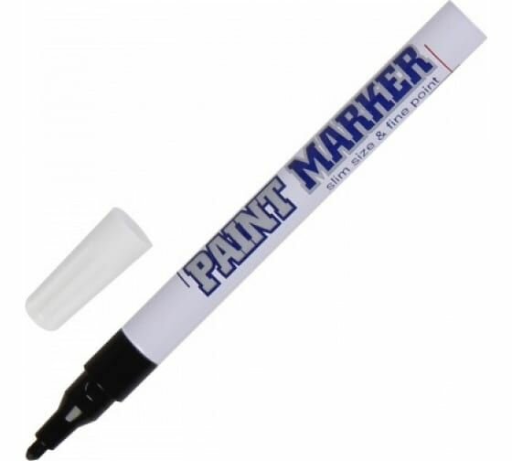Маркер-краска MunHwa PAINT MARKER SLIM, черная 2 мм SPM01 12/576/28800 Б0048235