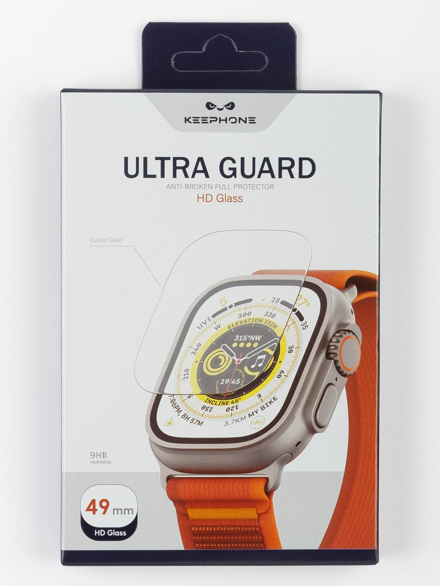 Стекло защитное Keephone для Apple Watch (49мм) Ultra Guard без рамки