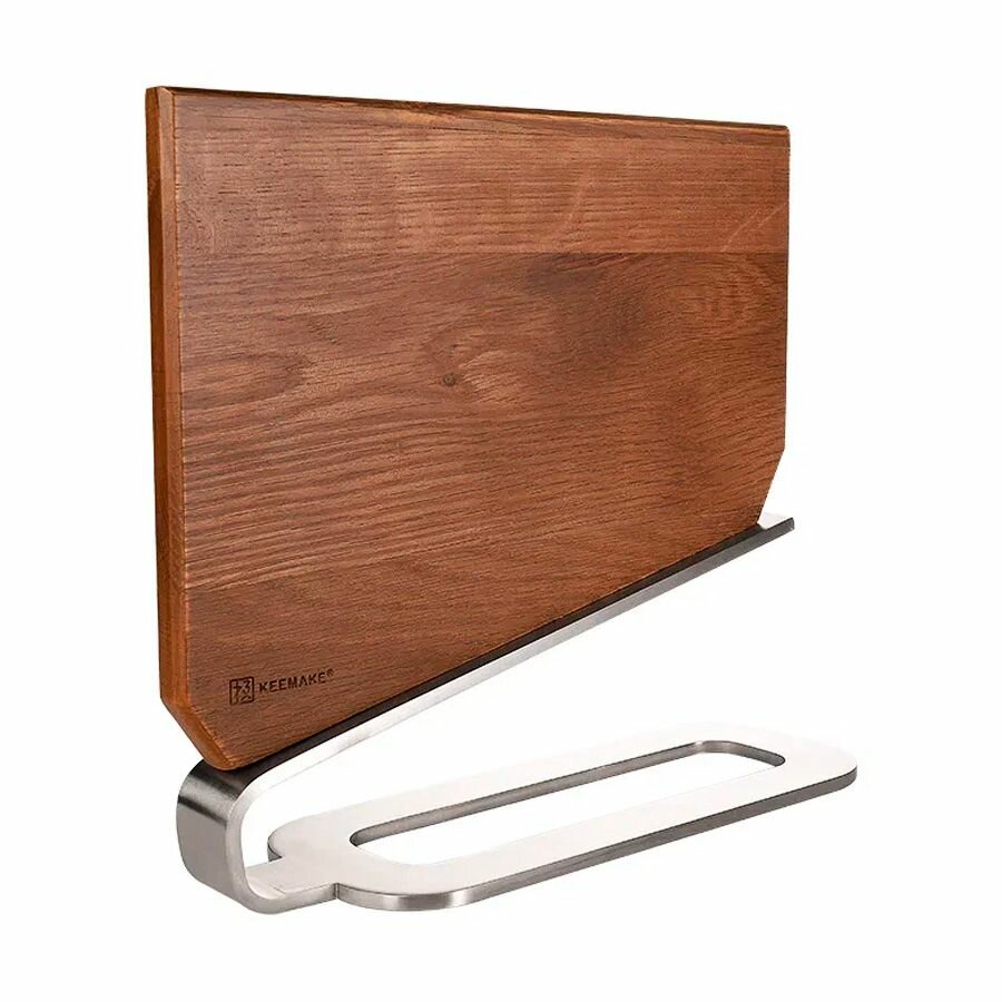 Магнитная двухсторонняя деревянная подставка для ножей c металлической подставкой Keemake Double Sided Wooden Magnetic Knife Holder , 345*119*3152мм (BL-1) ясень