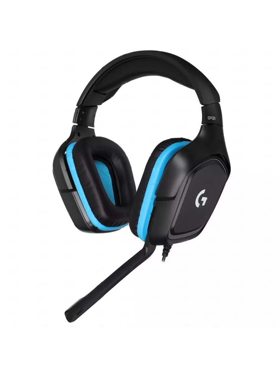 Проводная гарнитура Logitech G431 черный.