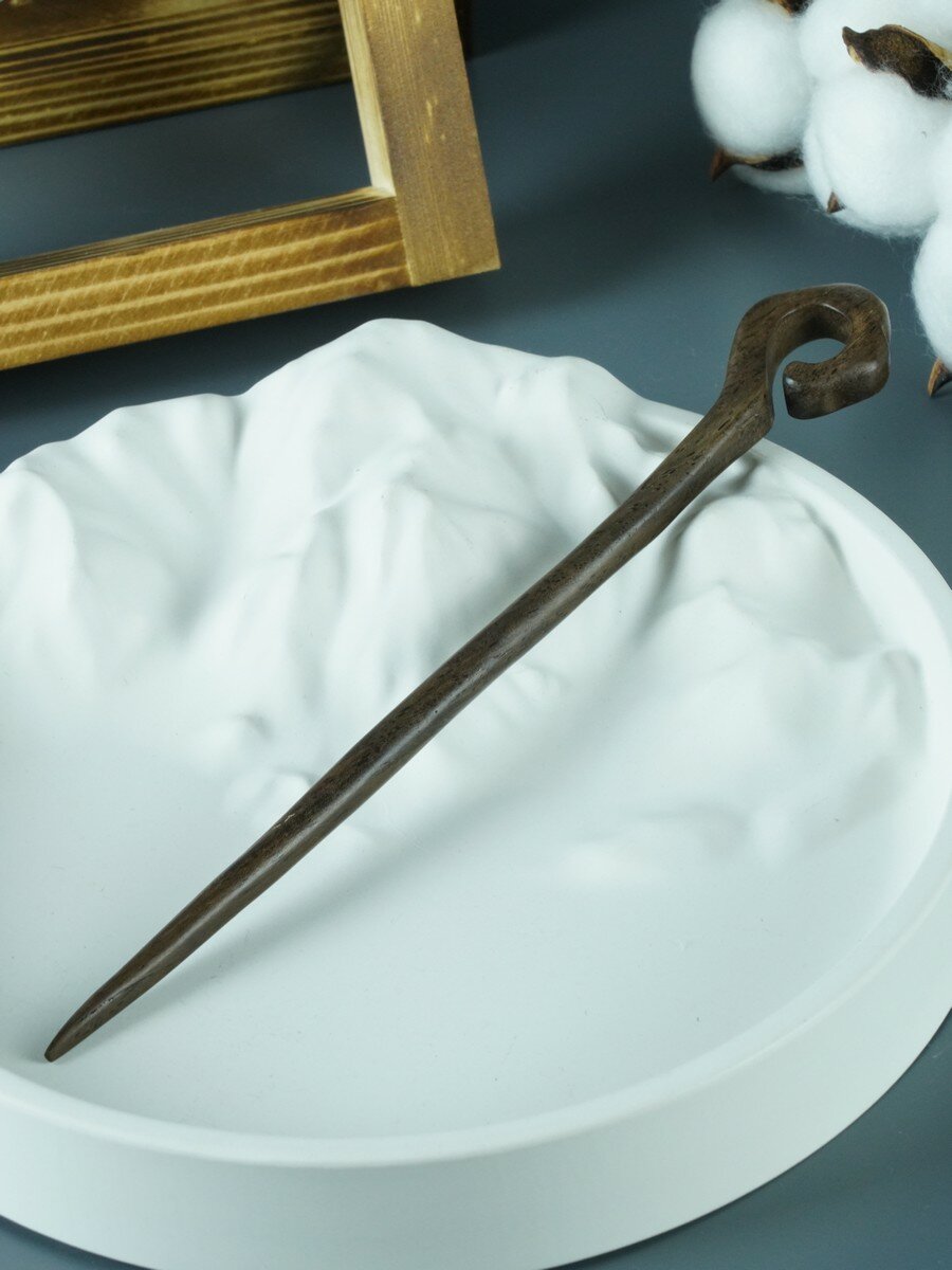 Китайская палочка, шпилька для волос 17см. Из дерева, сандаловая.