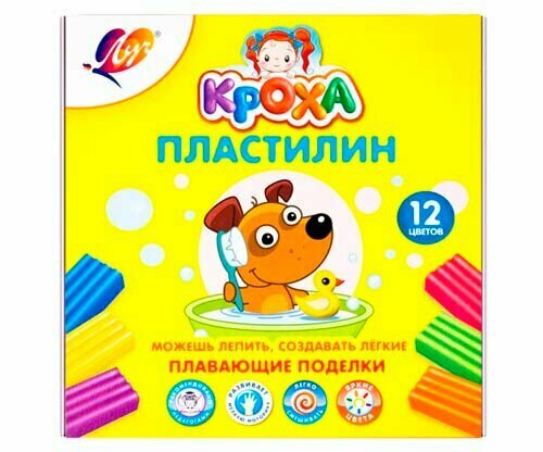 Пластилин 12 цв. Луч "Плавающий" легкий 29С 1769-08