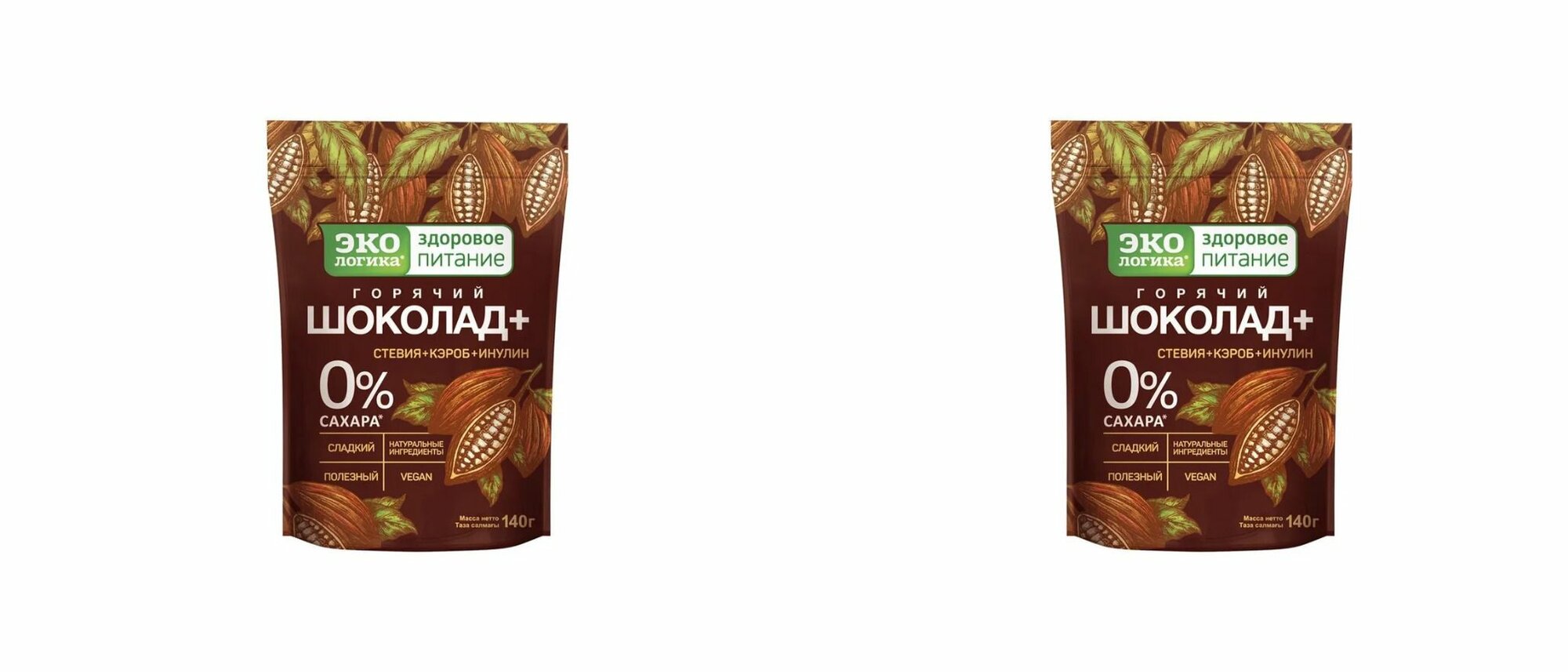 Экологика Горячий Шоколад,140 г,2 шт