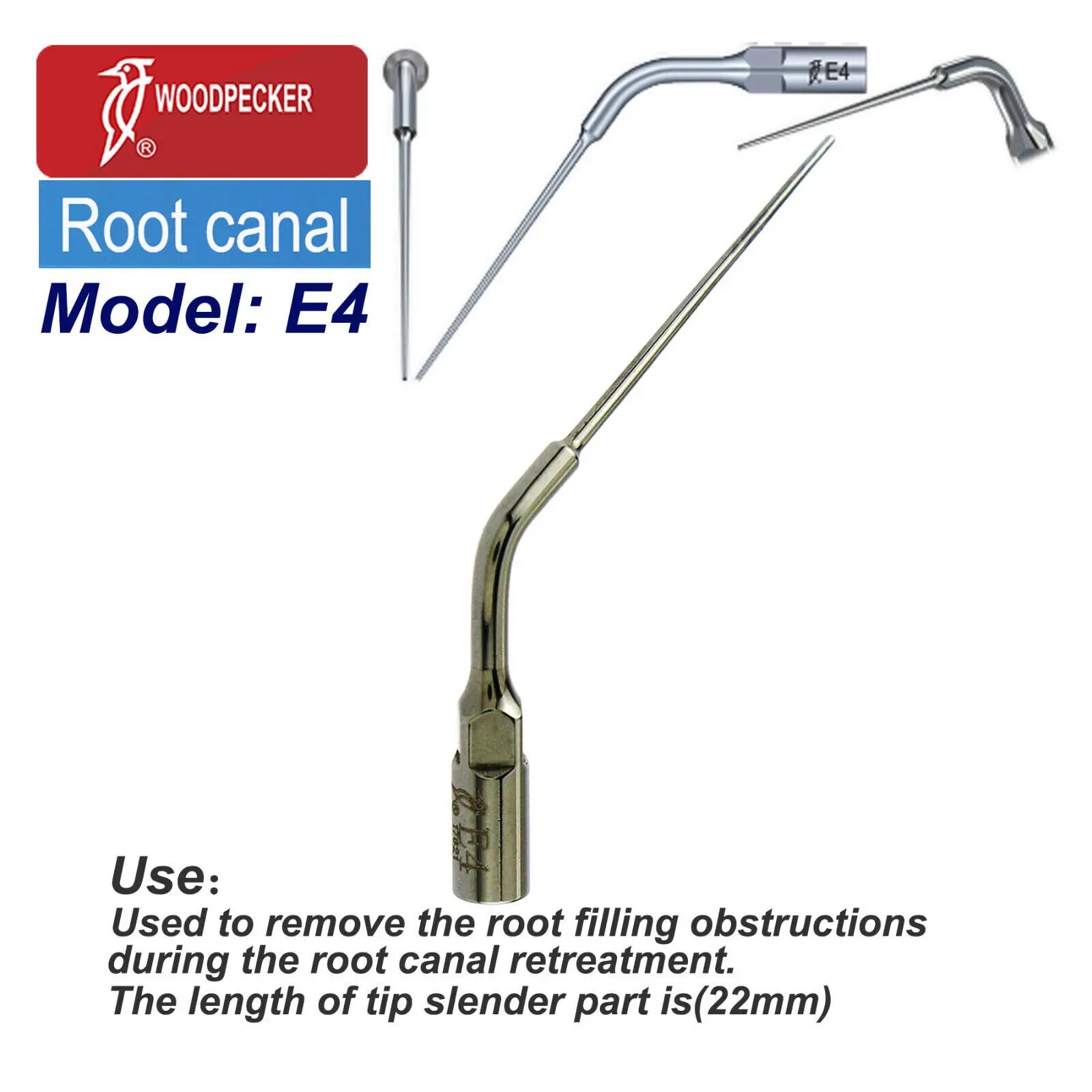 Насадки для эндодонтического скалера Woodpecker Endo E-Series E4