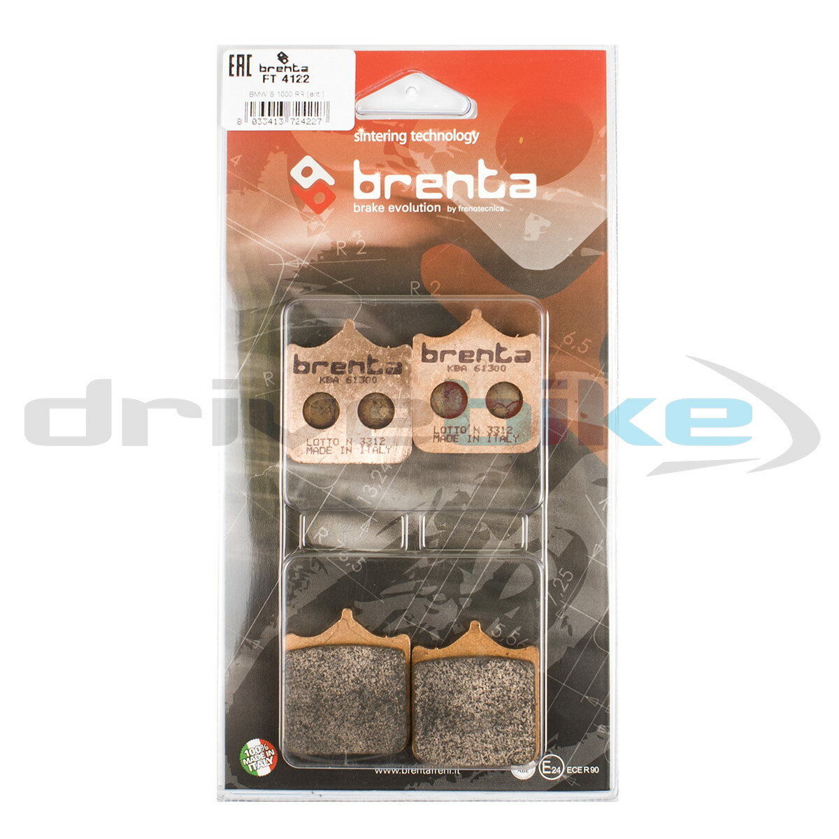 BRENTA Тормозные колодки FT 4122 Sintered