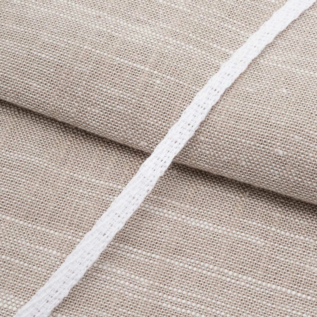 Киперная лента, 5 мм, длина 25 м, хлопоковая, плотность 1,4г/м, цвет белый