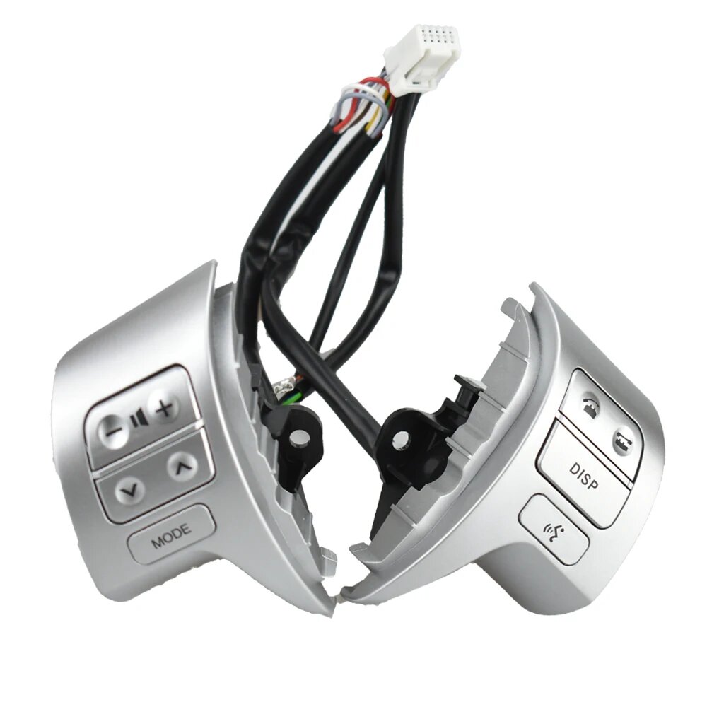 Новый переключатель кнопок управления на руле для Toyota Corolla ZRE150L ZRE151L ZRE152L 2007-2009 84250-02200 8425002200 84250-12020 Sliver