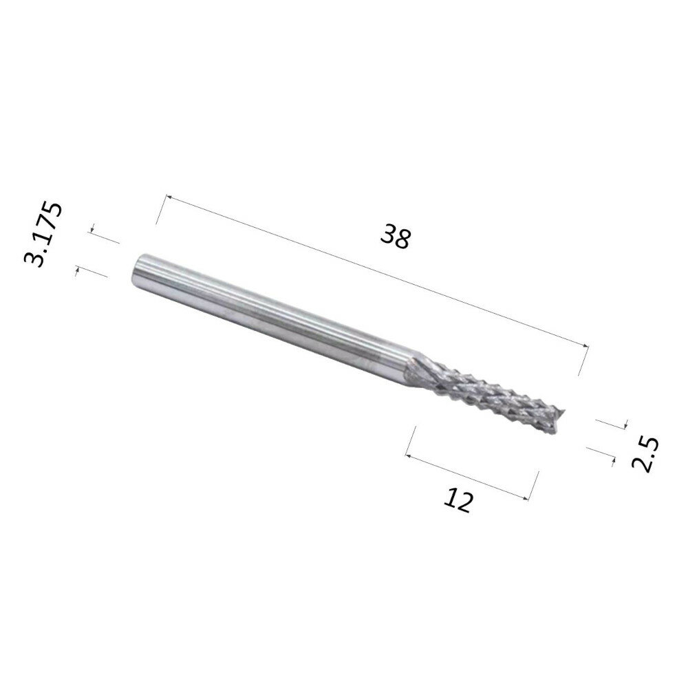 Фреза DJTOL AST3.2.512 рашпильная кукуруза (по дереву, композиту (АКП), пластику)