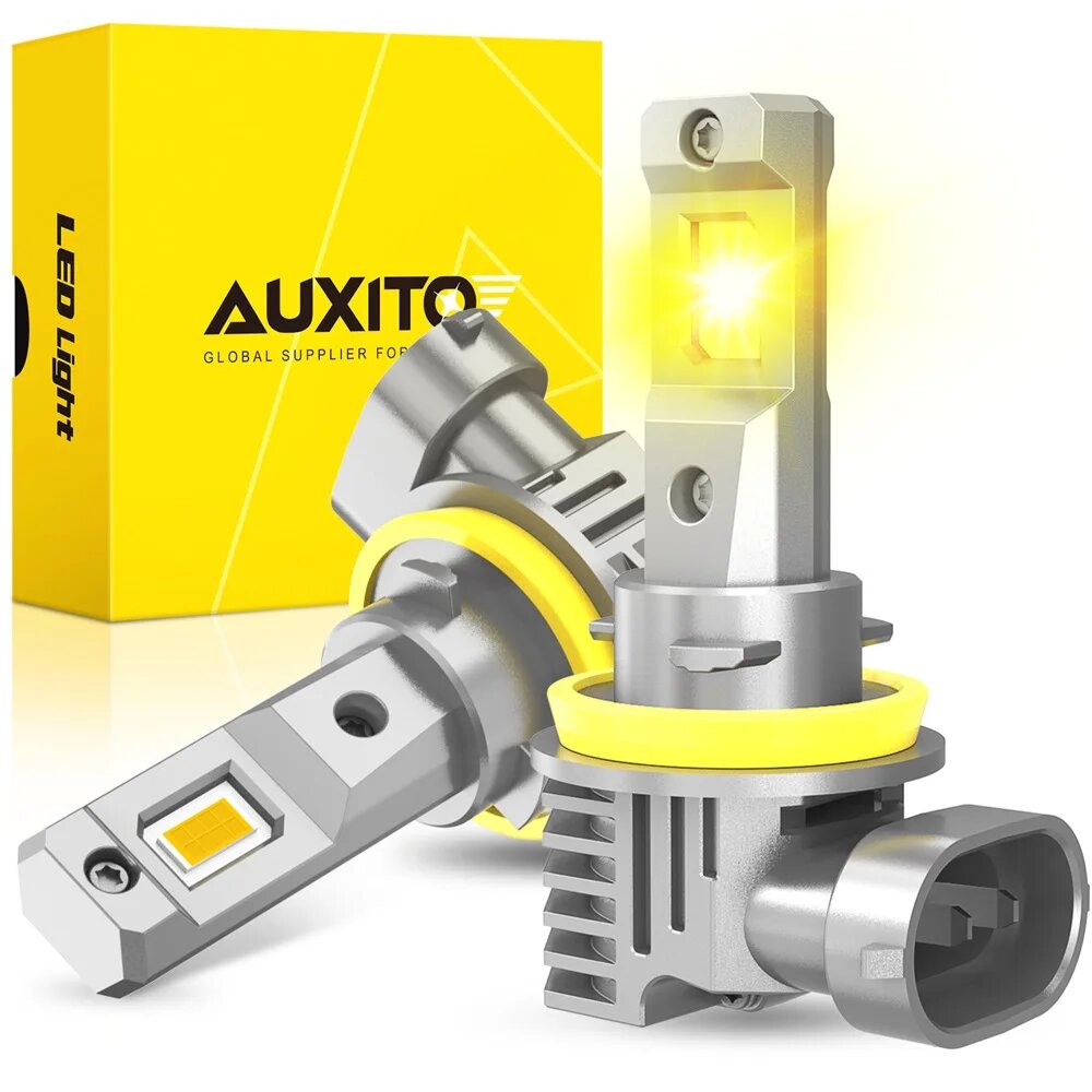 AUXITO H8 светодиодные фары 3000K, 16000LM, 50W, желтые