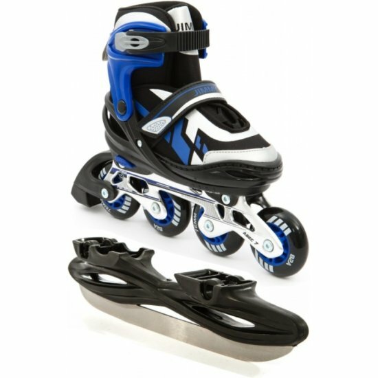 Раздвижные коньки-ролики Calambus Jimmy COMBO черный/синий, размер 38-41