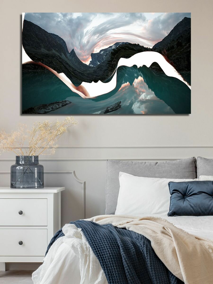 Картина на холсте LOFTime 60х100 поцелуй стихий К-488-60100