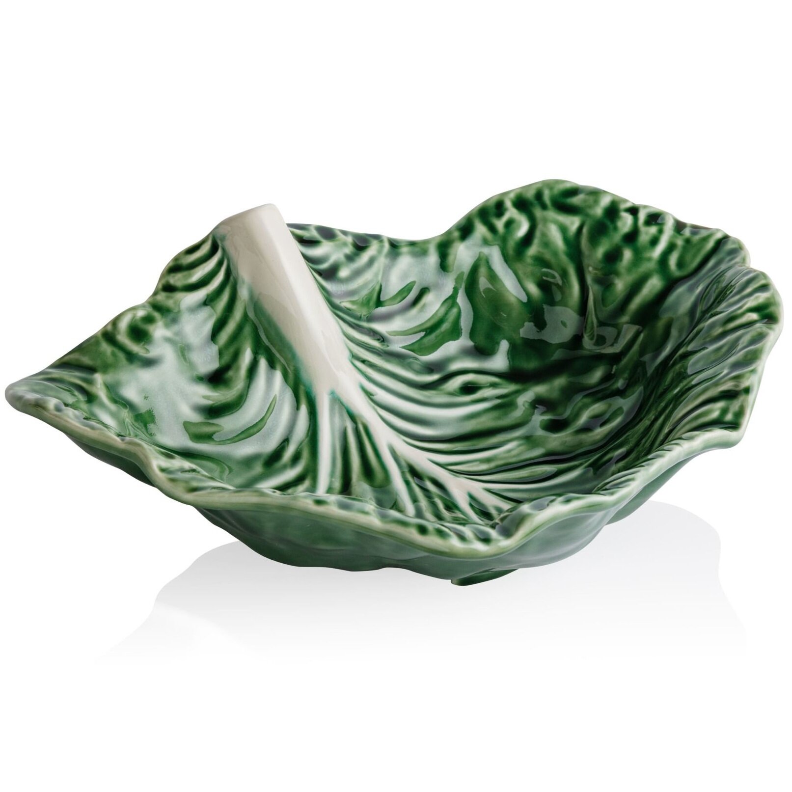 Салатник Bordallo Pinheiro Cabbage Leaf Crooked 65000551