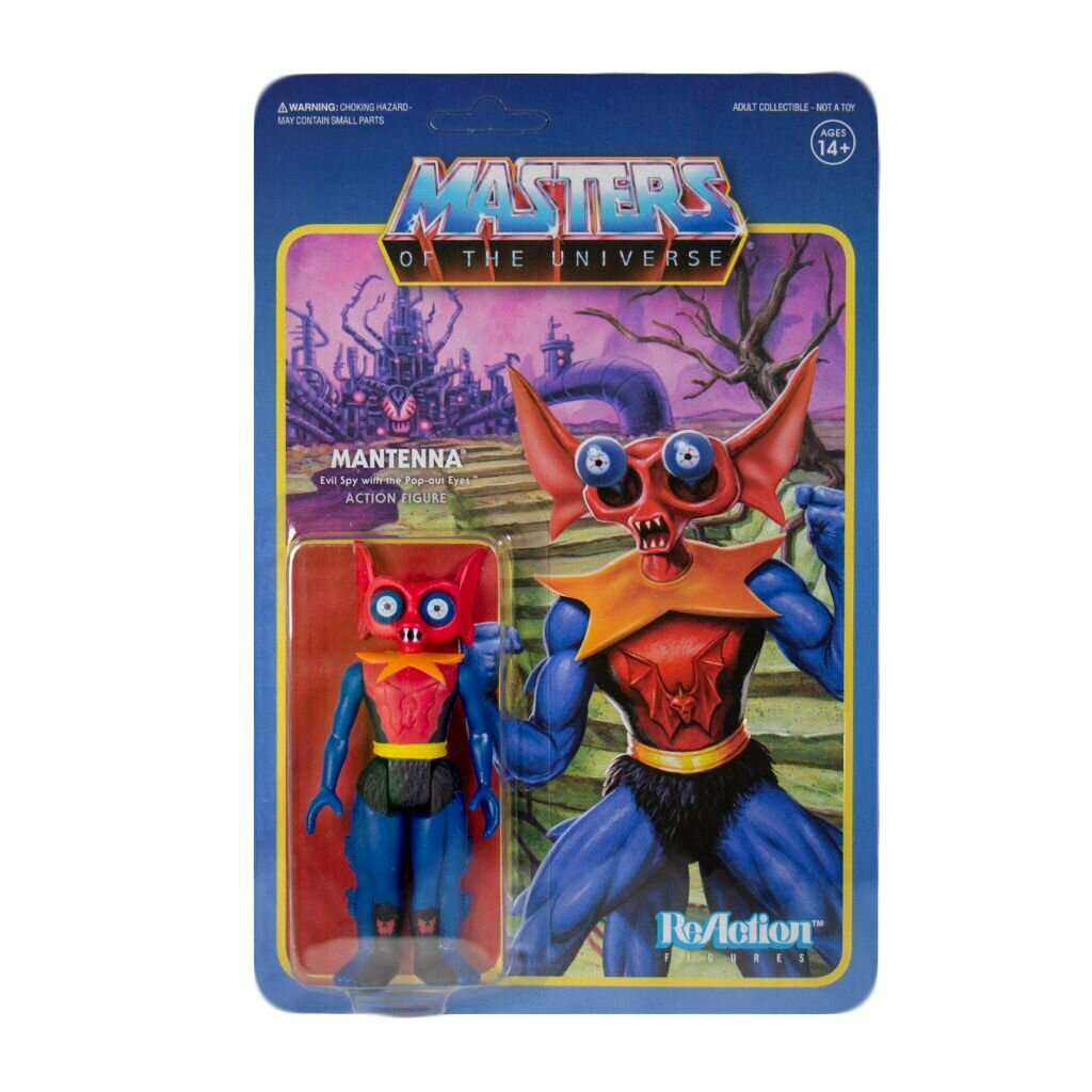 Super7 Masters of The Universe Mantenna ReAction Figures / коллекционная мультяшная фигурка, детские игрушки
