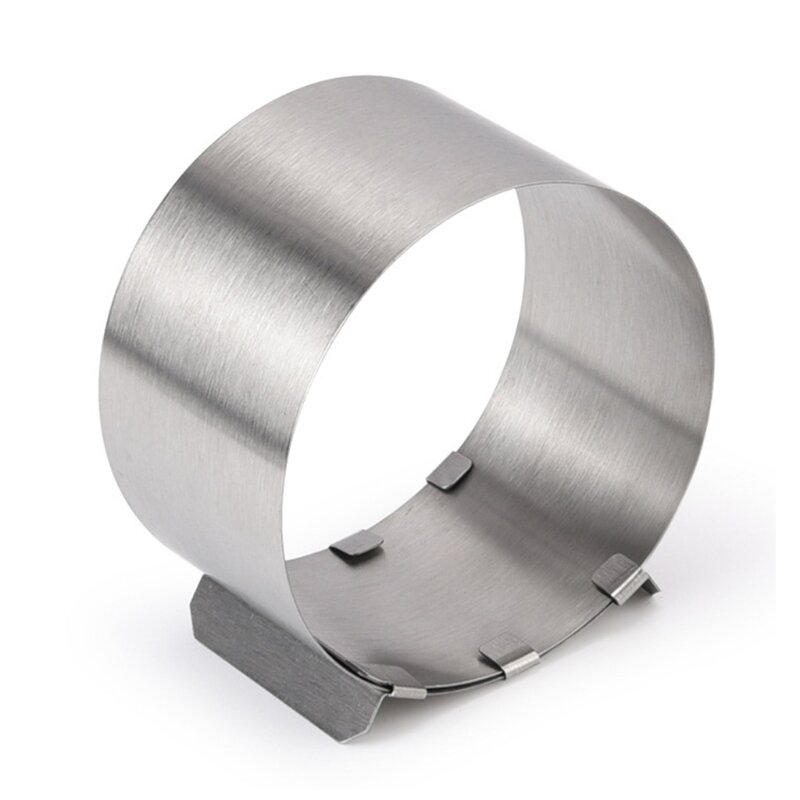 Регулируемое Кольцо Для Мусса Круглой Формы Из Нержавеющей Стали Круглое Кондитерское Кольцо Круглой Формы