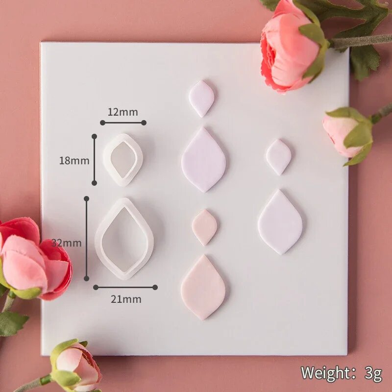 Геометрические формочки для полимерной глины 2 шт. YT0395