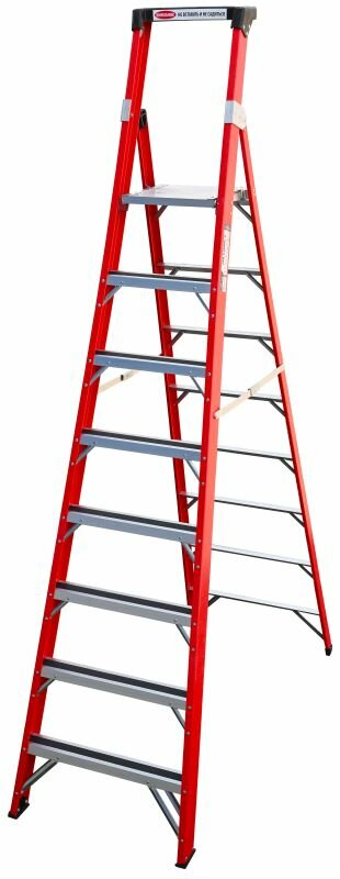 Стремянка Alumet FGP 208 стеклопластиковая, с лотком для инструмента