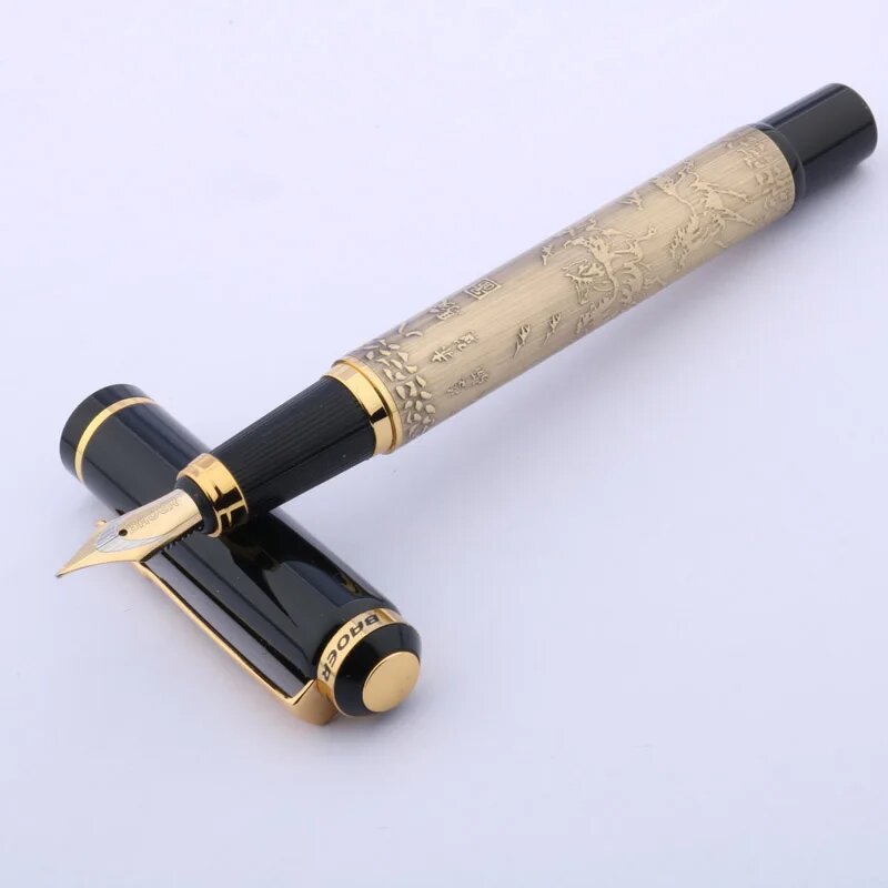 Перьевая ручка Baoer 507 Xubeihong "восемь лошадей" Bronze