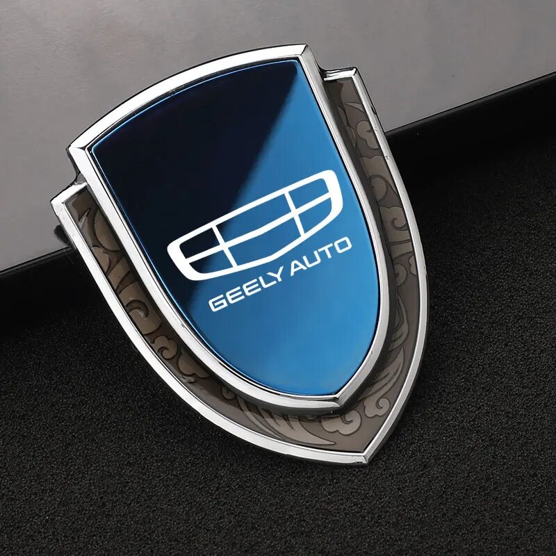 Автомобильная наклейка, эмблемы, боковая защита, значок, наклейка на кузов автомобиля для Geely Coolray 2019-2020 Atlas Boyue NL3 Emgrand X7 Silver-Mirror-Blue