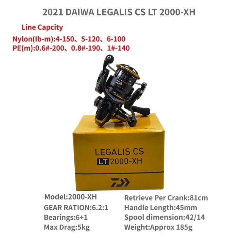 DAIWA LEGALIS CS LT безынерционные катушки для спиннинга 2000-XH