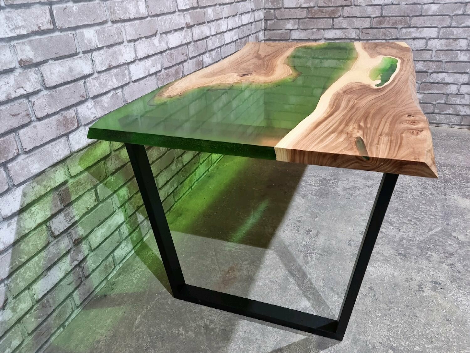 Стол-река "EasyLOFT" в стиле лофт, модель "Green", 170х100х75 см.