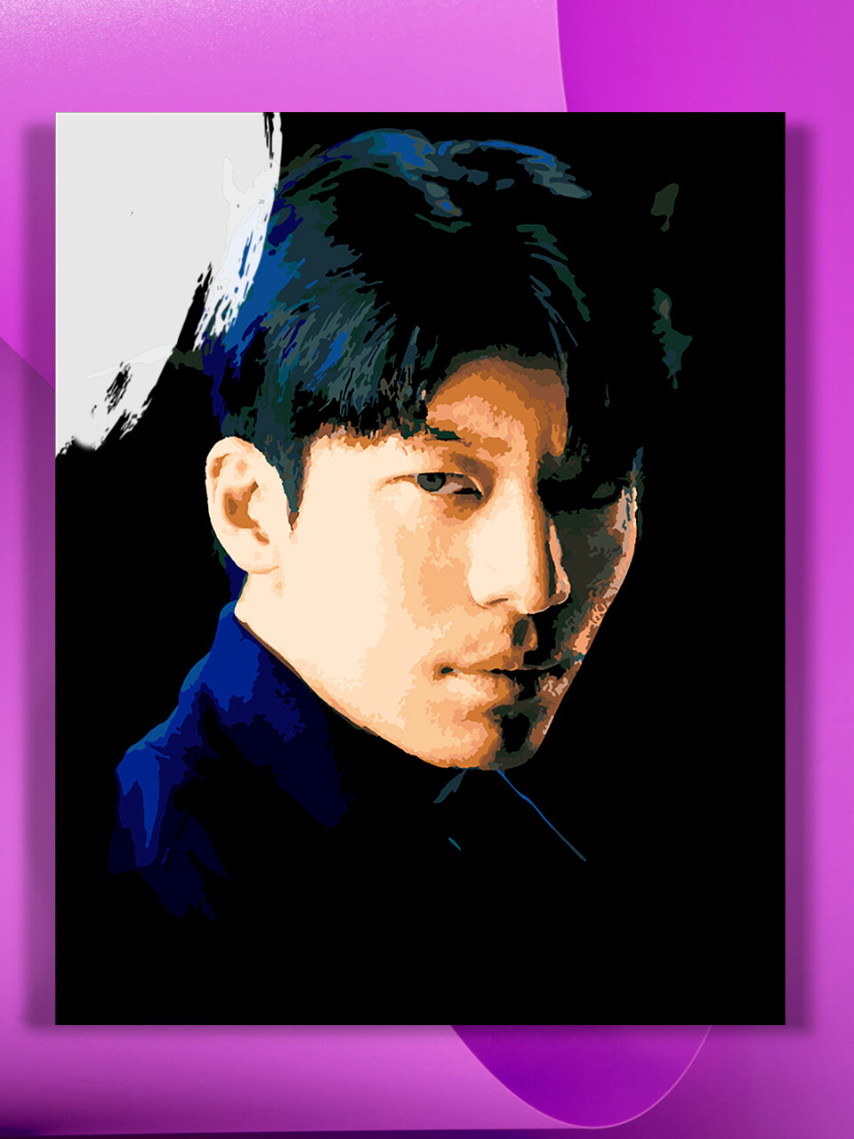 Картина по номерам на холсте Игра в кальмара 2 - Хван Чжун-хо, 40 х 50 см