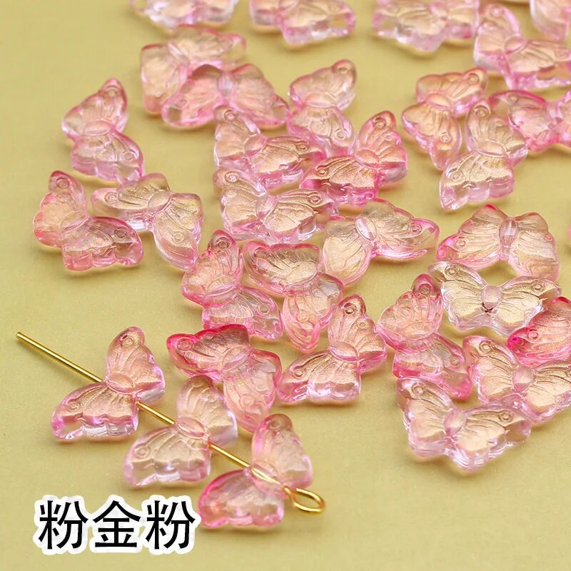 Бусины YoZuSmily стеклянные бабочки 30 шт 5