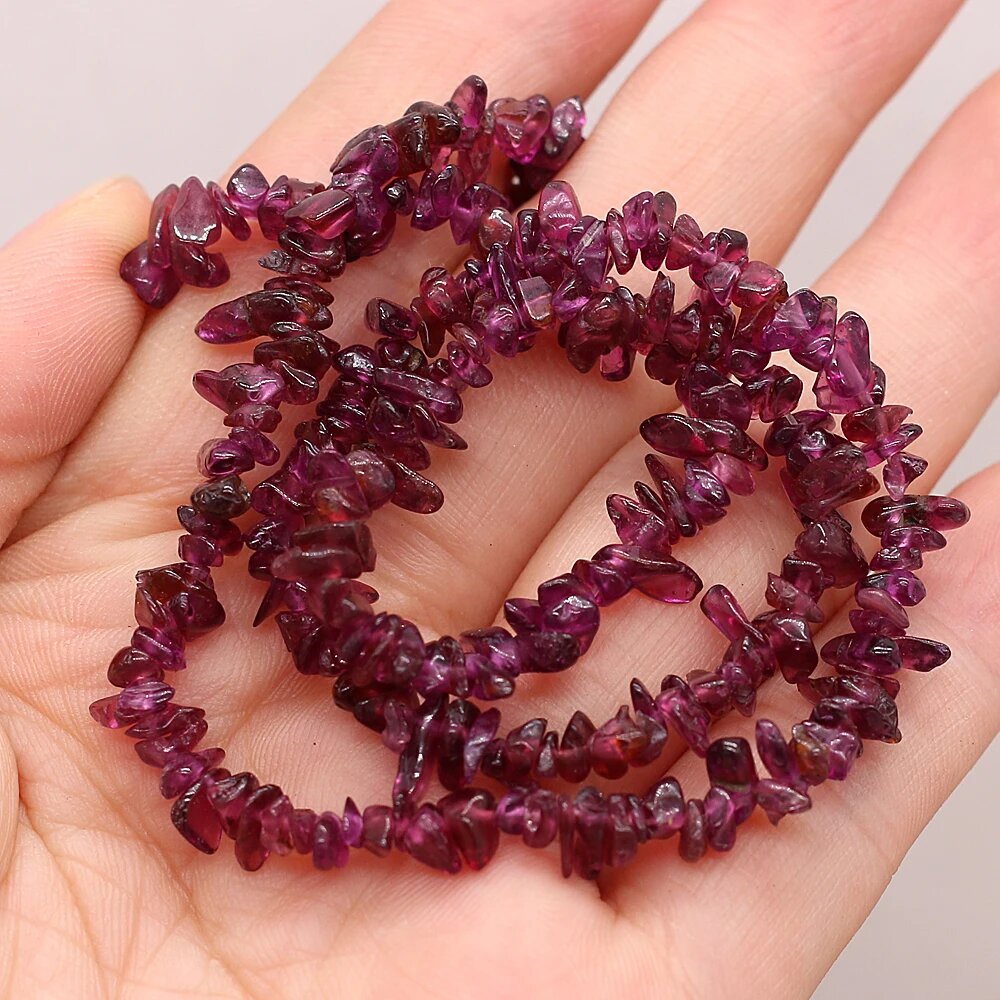 Бусины из натурального клубничного кварца 3x5-4x6 мм 40 см