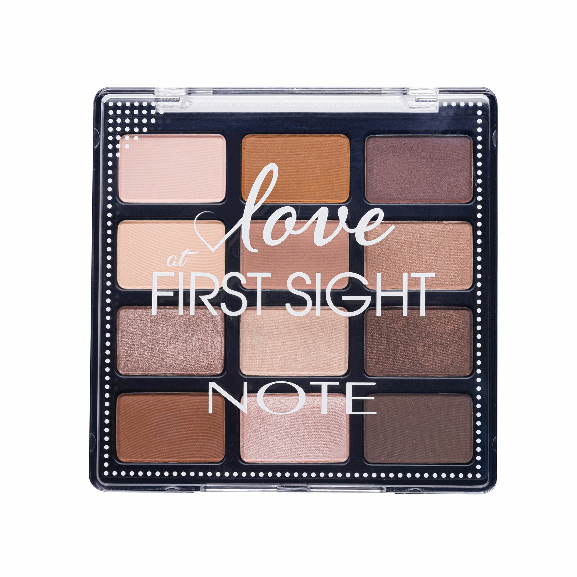 NOTE Тени для век LOVE AT FIRST SIGHT EYESHADOW PALETTE (Daily Routine 201), 12 цветов